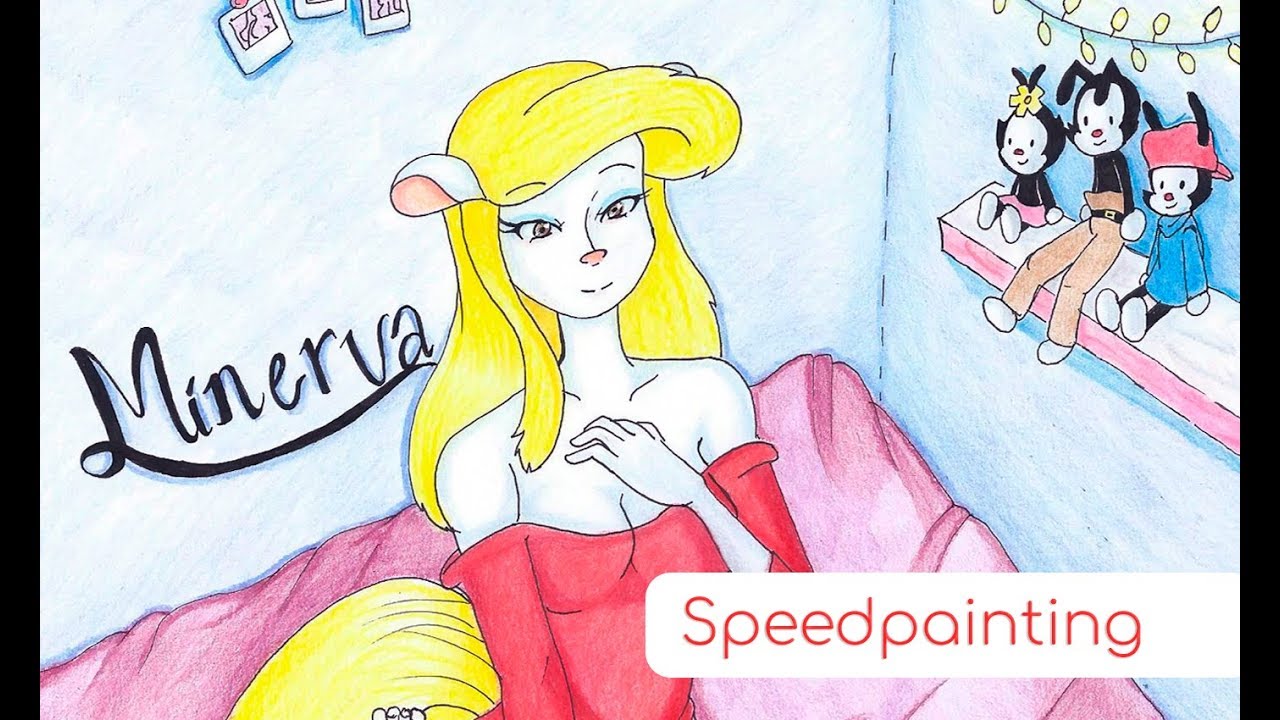 【Speedpainting】 Minerva Mink 💖 (animaniacs) - YouTube