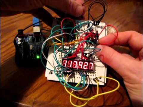 Arduino Seven Segment 6-Digit Counter - YouTube