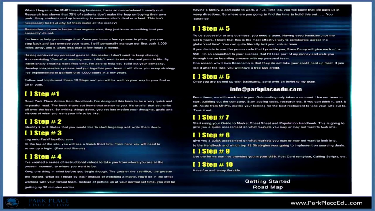 Getting Started # 7 Fast Track Road Map - YouTube