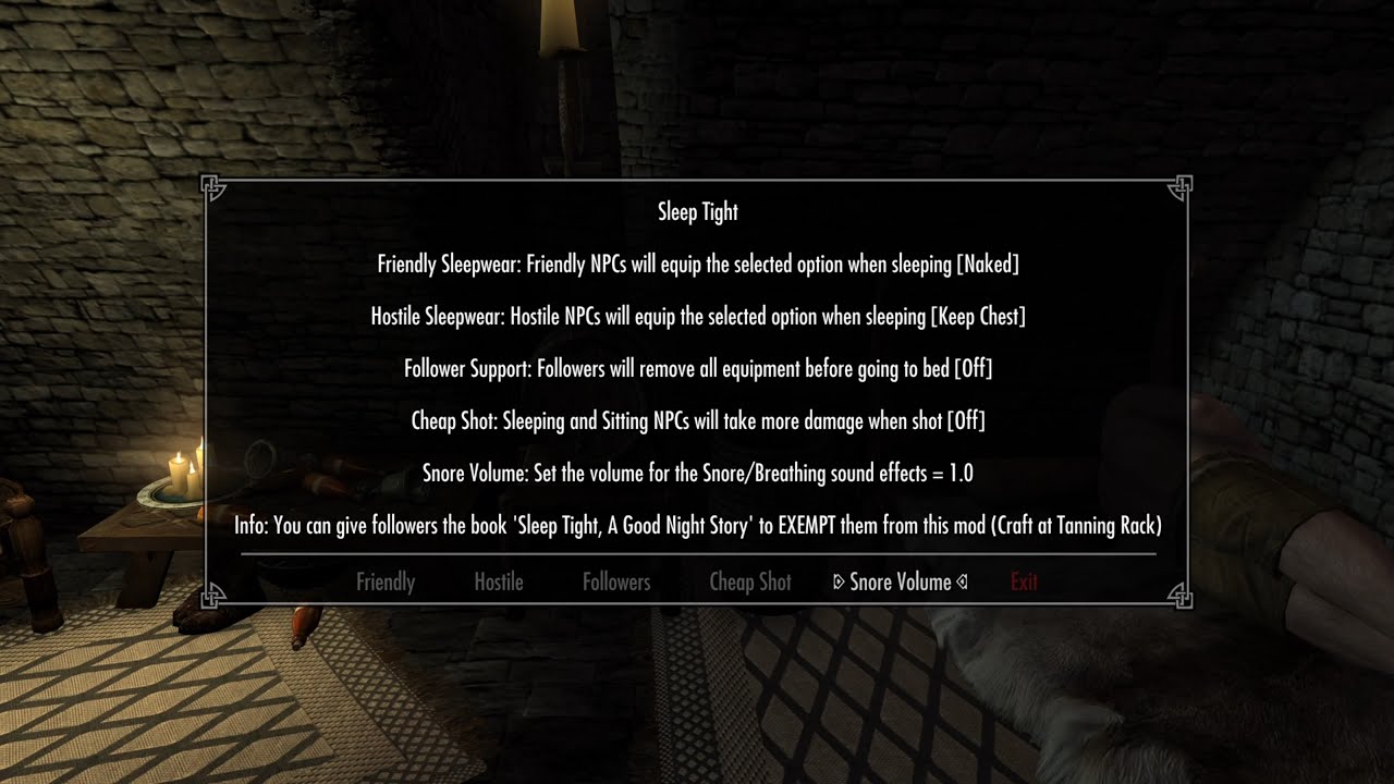 Skyrim [ PS4 ][ MOD ][ HENTAi ] SLEEP Tight 寝るときに装備を脱ぐ - YouTube