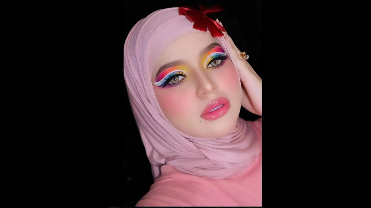 Rainbow Makeup Look | MUA bellaz [ 11 July 20 ] - YouTube