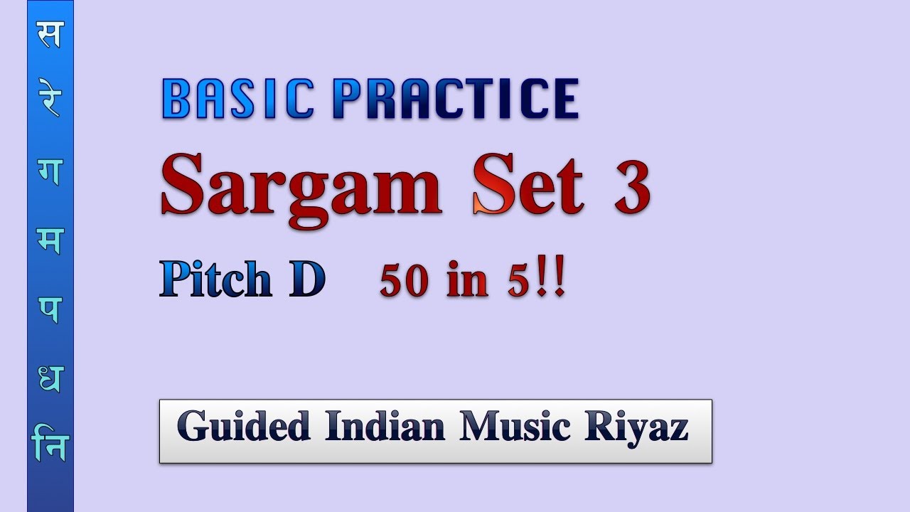 Basic Sargam Practice | Set 3 in D Scale | Urmi Battu - YouTube