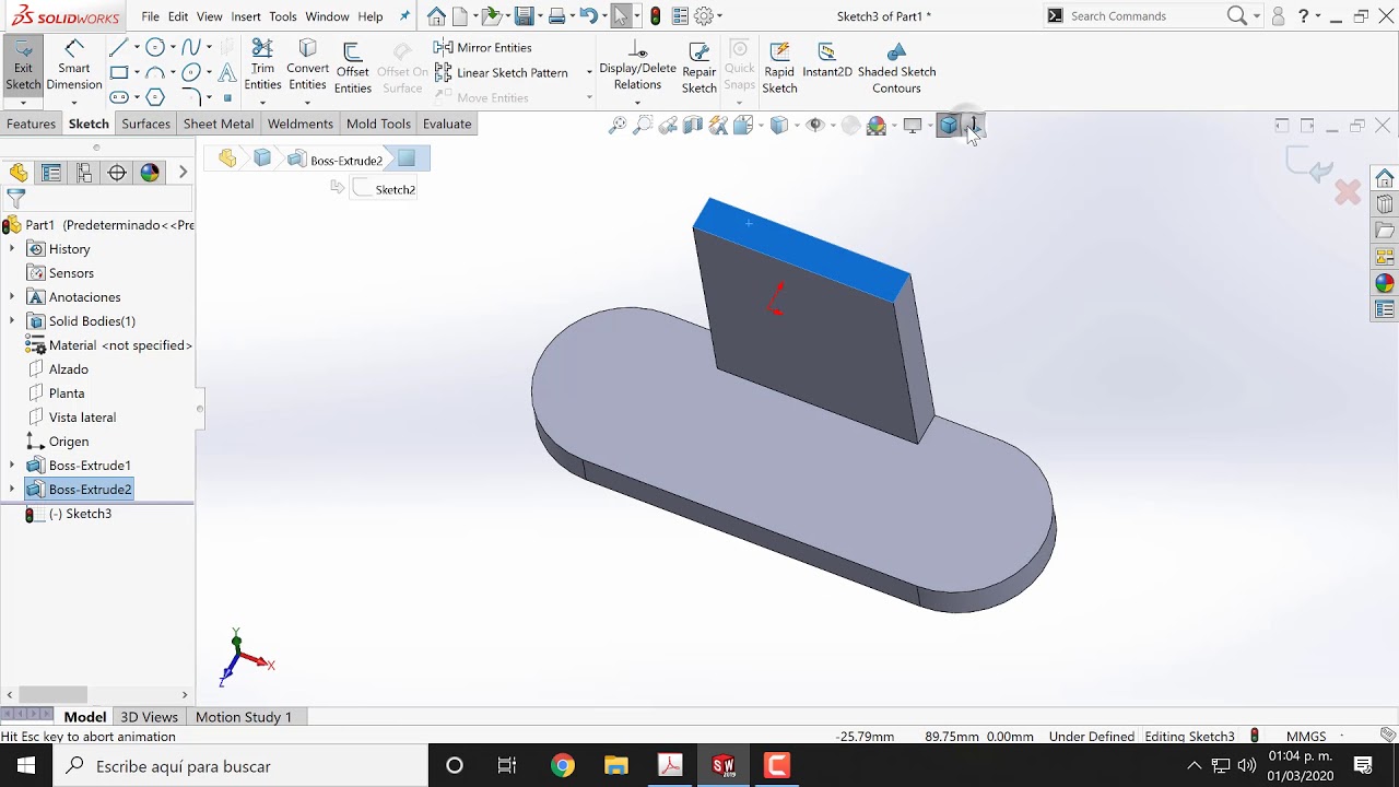 Solidworks Practica 4 - YouTube