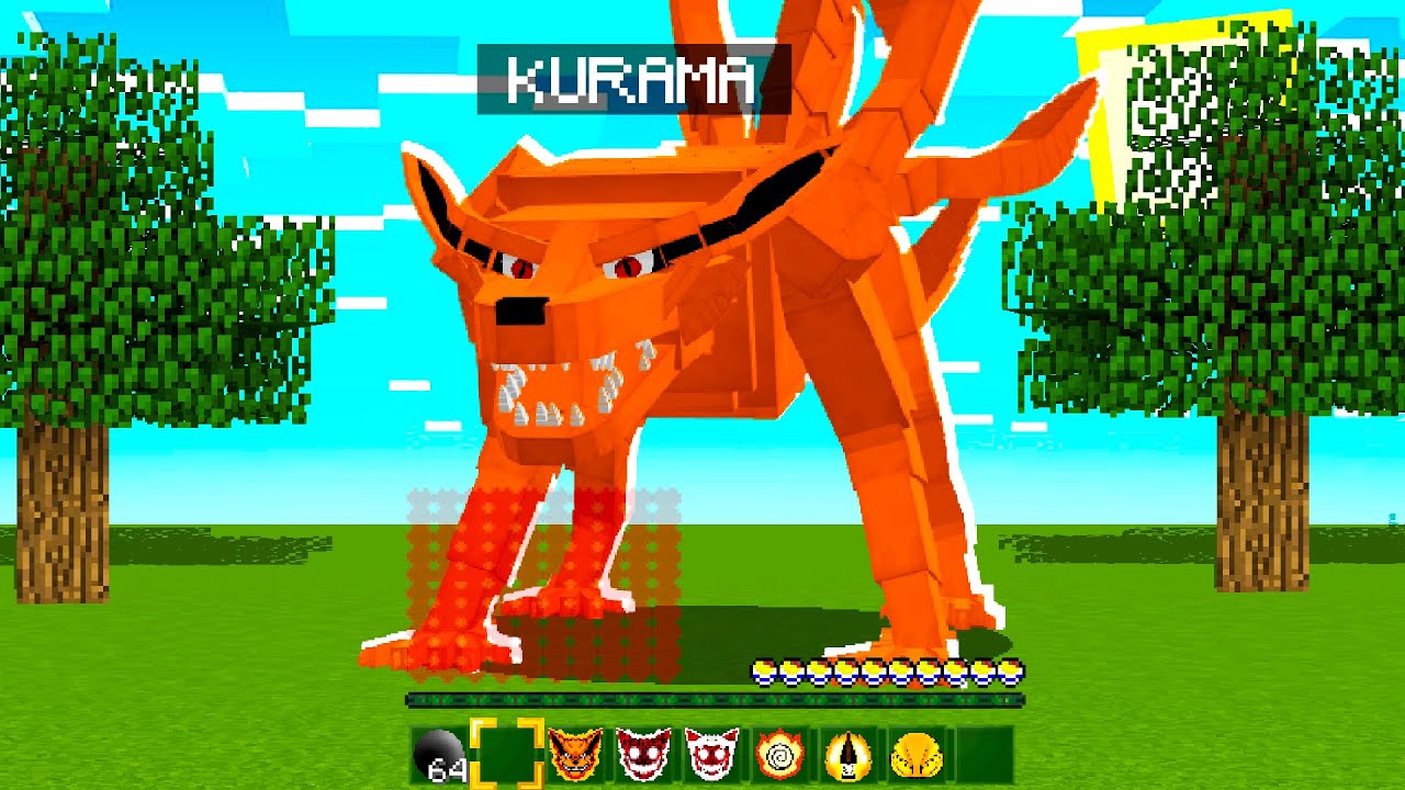 COMO É JOGAR MINECRAFT SENDO A KURAMA ! - YouTube