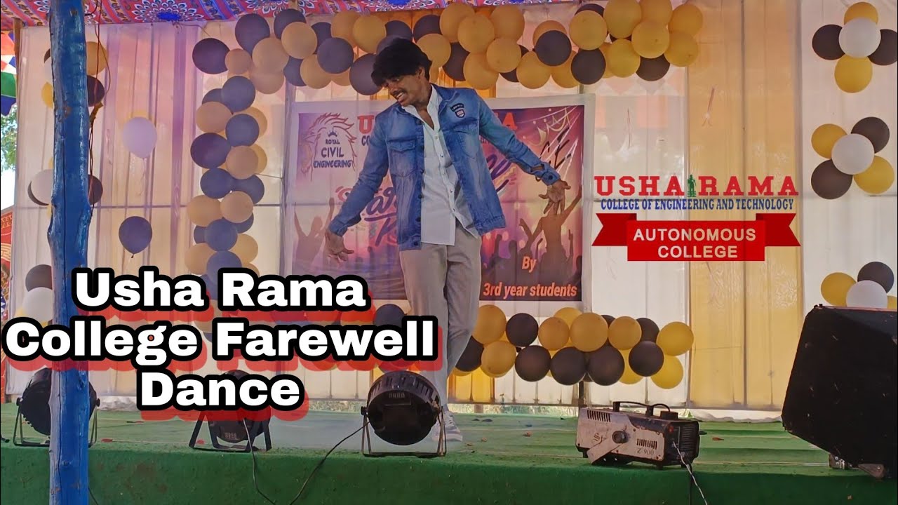 Usha Rama College Farewell Dance performance - YouTube