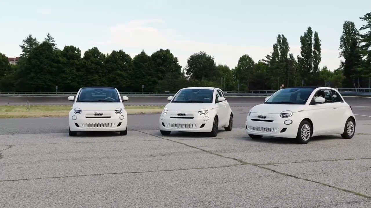 New Fiat 500 Hybrid Design Preview Mirafiori Track @AutoMotoTV