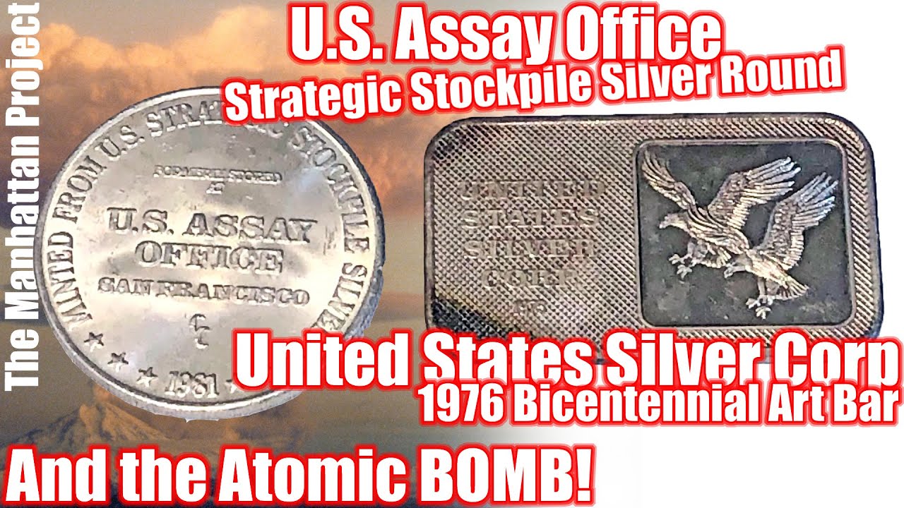 US Assay Office & United State Silver Corp - Vintage Art Bar & Rounds ...