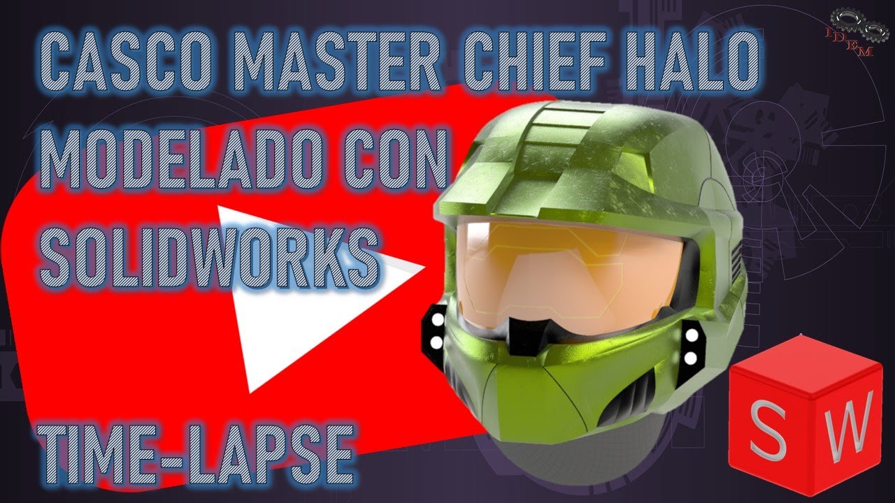 Halo Infinite Casco Master Chief Modelado con SolidWorks [SW+Render ...