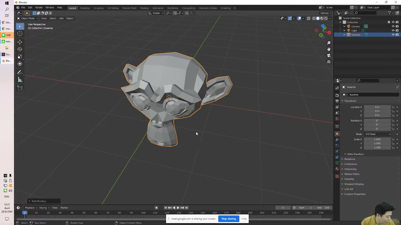 [Blender 2.9] สอนการใช้งานเบื้องต้น 1 - YouTube
