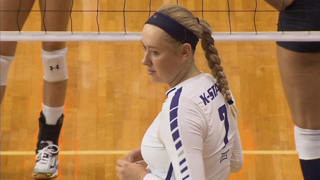 #6 Wisconsin vs K-State Set 1 - Women's College Volleyball - 9/2/17 ...