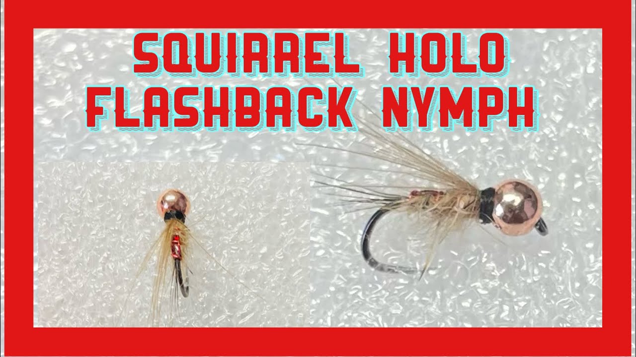 Fly tying - Squirrel Nymph, with Holographic Flash Back - YouTube