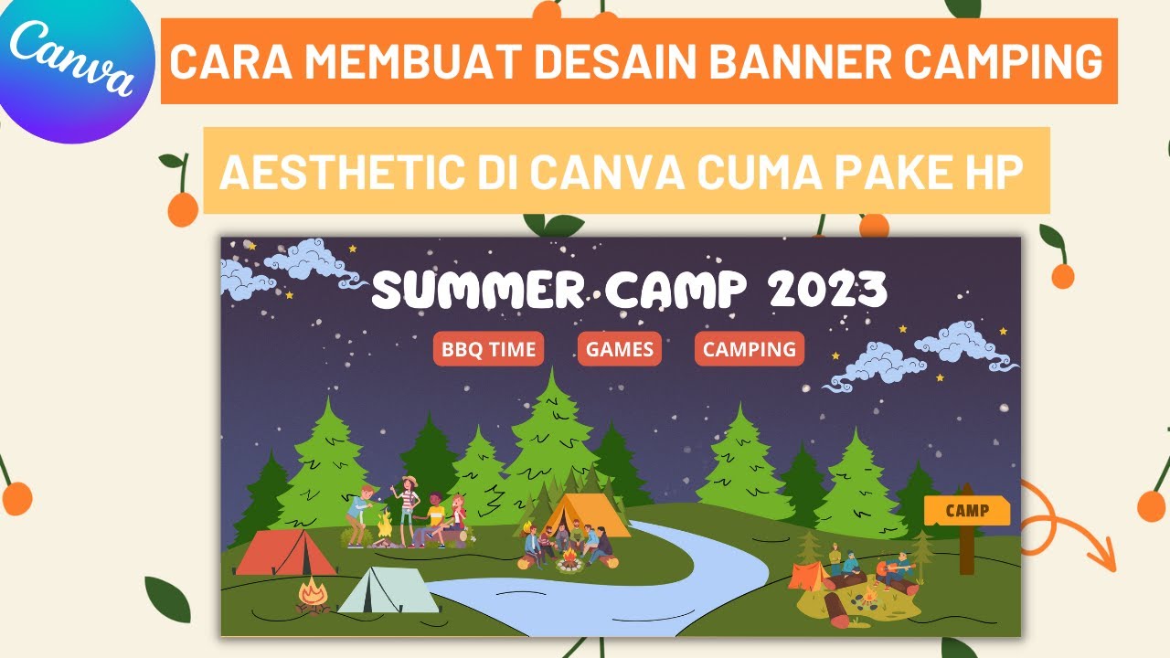 TUTORIAL CARA MEMBUAT DESAIN BANNER MAKRAB KEREN DI CANVA CUMA PAKE HP ...