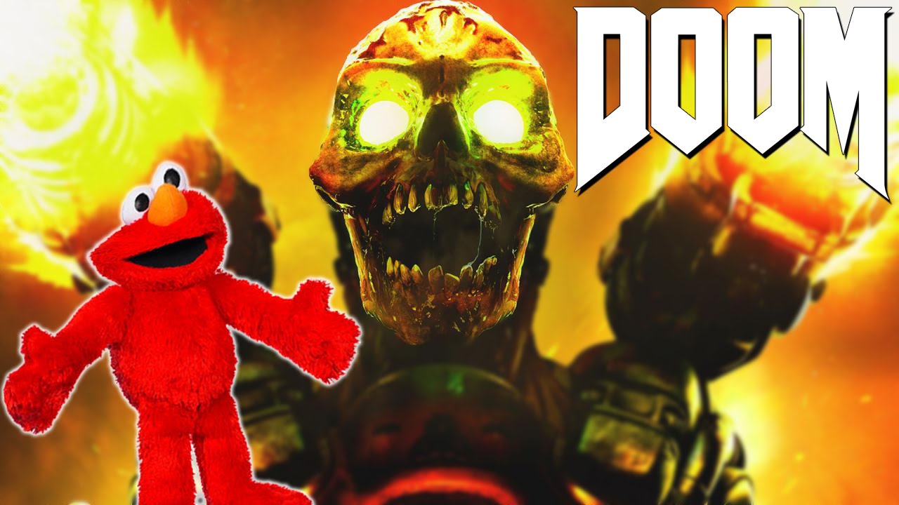 BRAIN DAMAGED ELMO! - DOOM Beta - YouTube