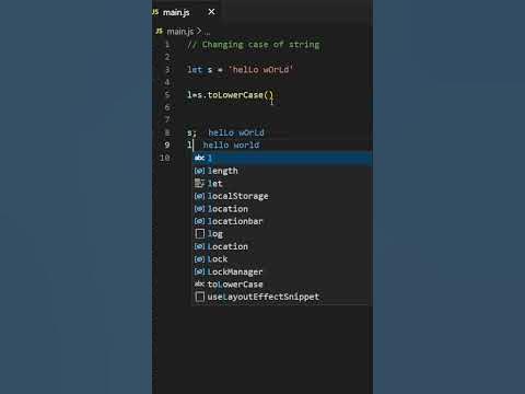 Javascript : String case conversion - YouTube