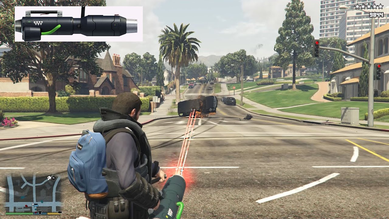GTA 5 MODS | look how widowmaker weapon is effictive in the gunfight ...