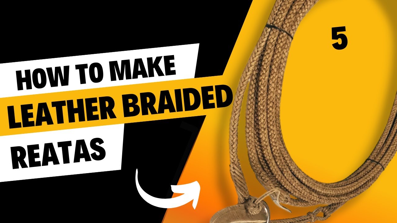 Hot to make a BRAIDED REATA - BRAID OF 5 - ArgenLeathers - YouTube