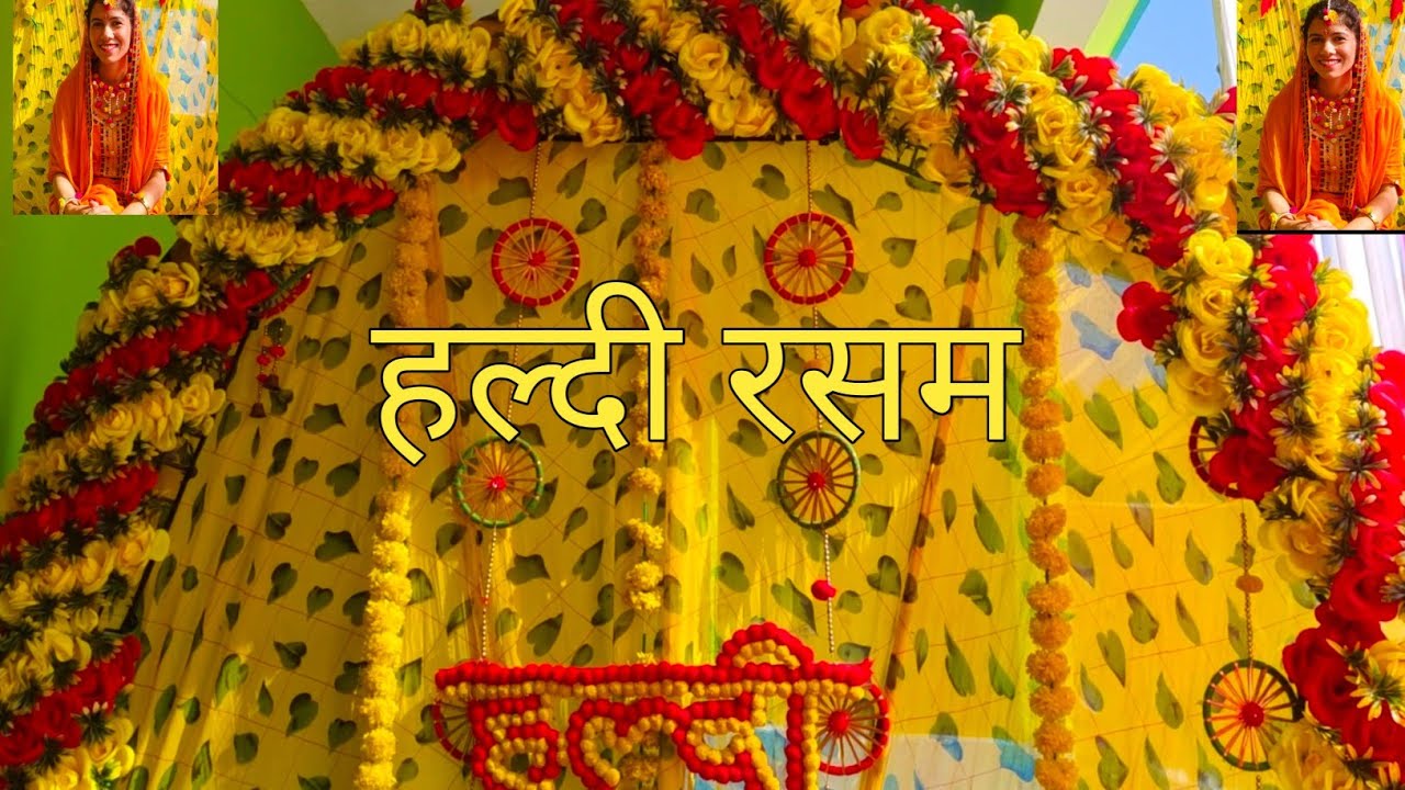 मेरे ननद की हल्दी 🥰 हल्दी रसम♥️ haldi Dulhan ceremony 😍pahadi Sadi Mai ...