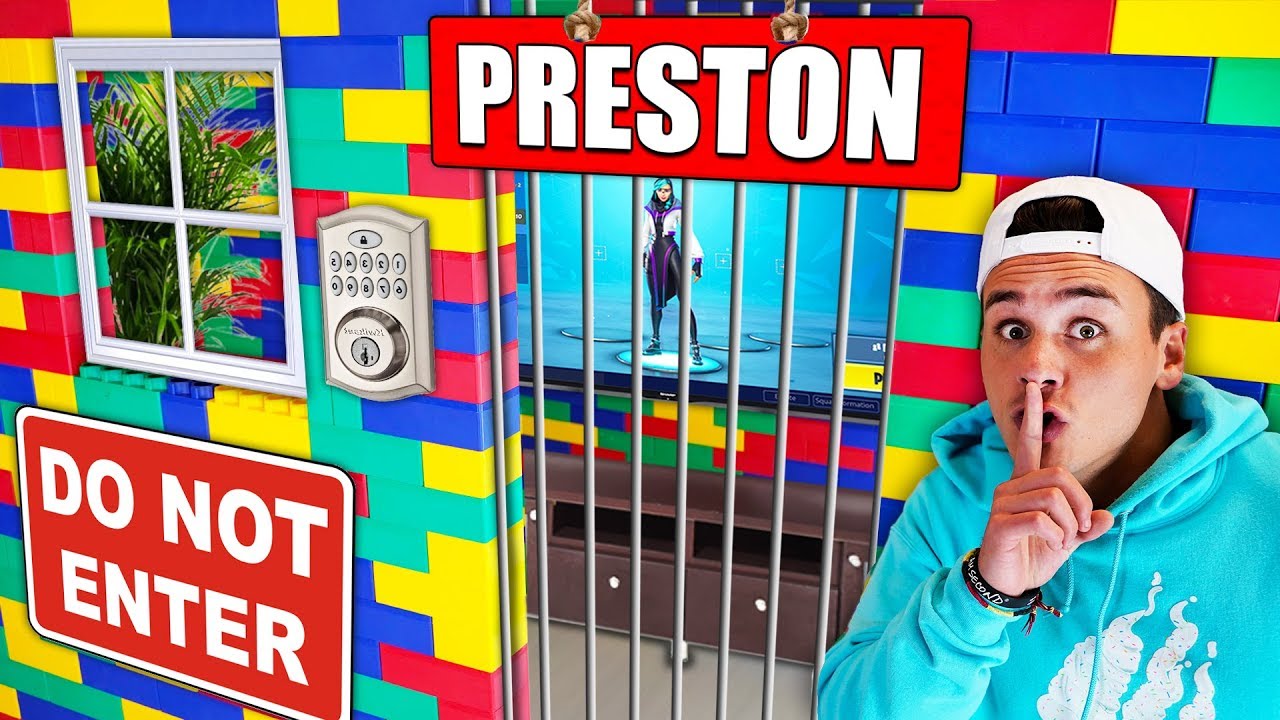 Breaking Into Preston's LEGO House! - YouTube