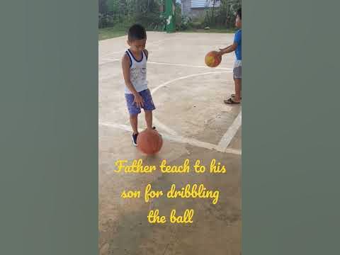 my son practicing for dribbling the ball #myson #basketball # ...