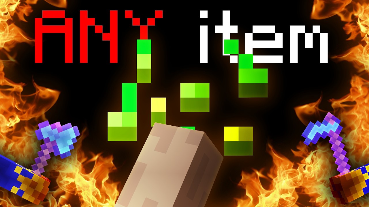 How to Add Fire Aspect to ANYTHING (no cheats, vanilla) - YouTube