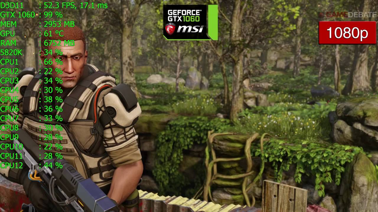 XCOM 2 GTX 1060 MSI Frame Rate Benchmark Performance - Ultra Graphics ...