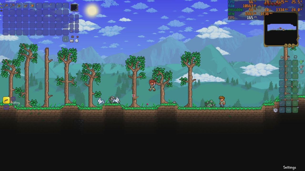 Terraria (Max Settings) - RX 6600M - R5 5600H - Lenovo Legion 5 - YouTube