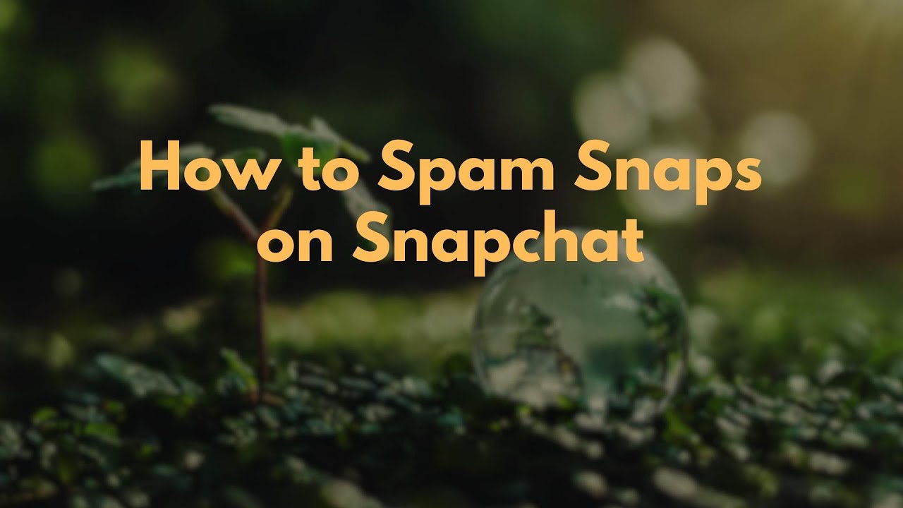 How to Spam Snaps on Snapchat - YouTube