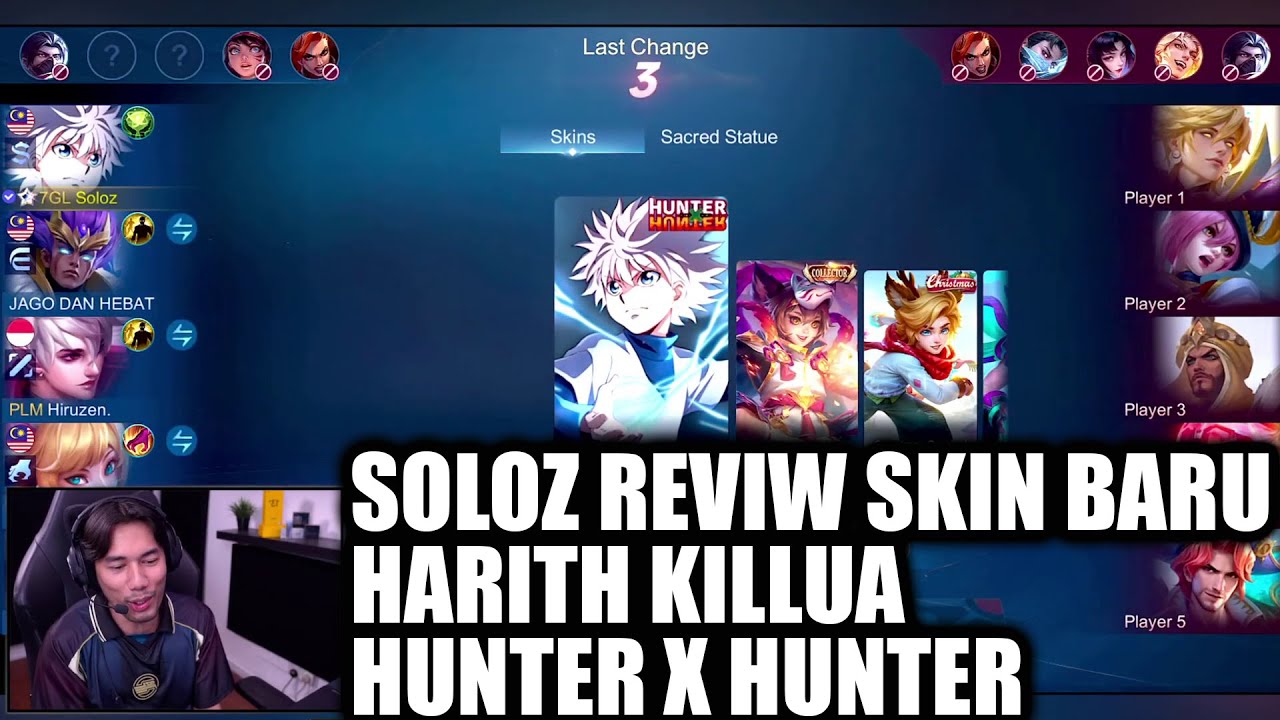SOLOZ REVIW SKIN BARU HARITH KILLUA HUNTER X HUNTER🤯 - YouTube