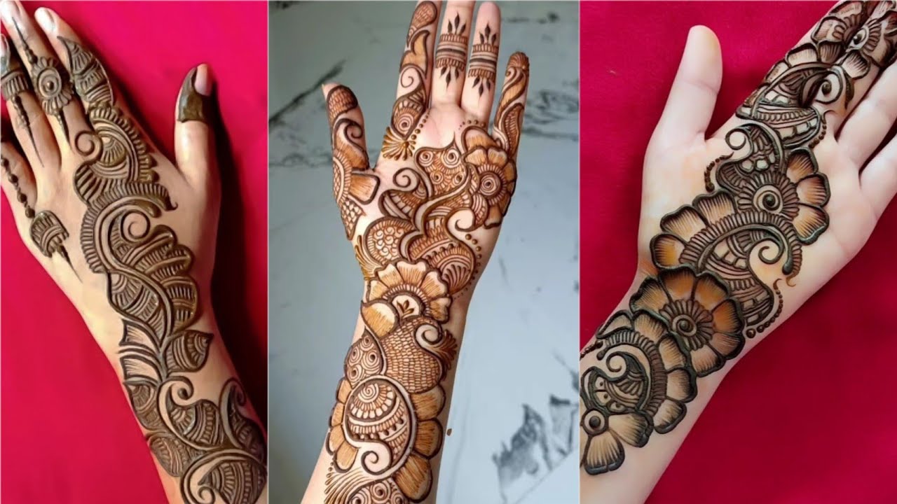 Back hand gulf arabic mehndi designs | easy mehndi designs | mehndi ka ...