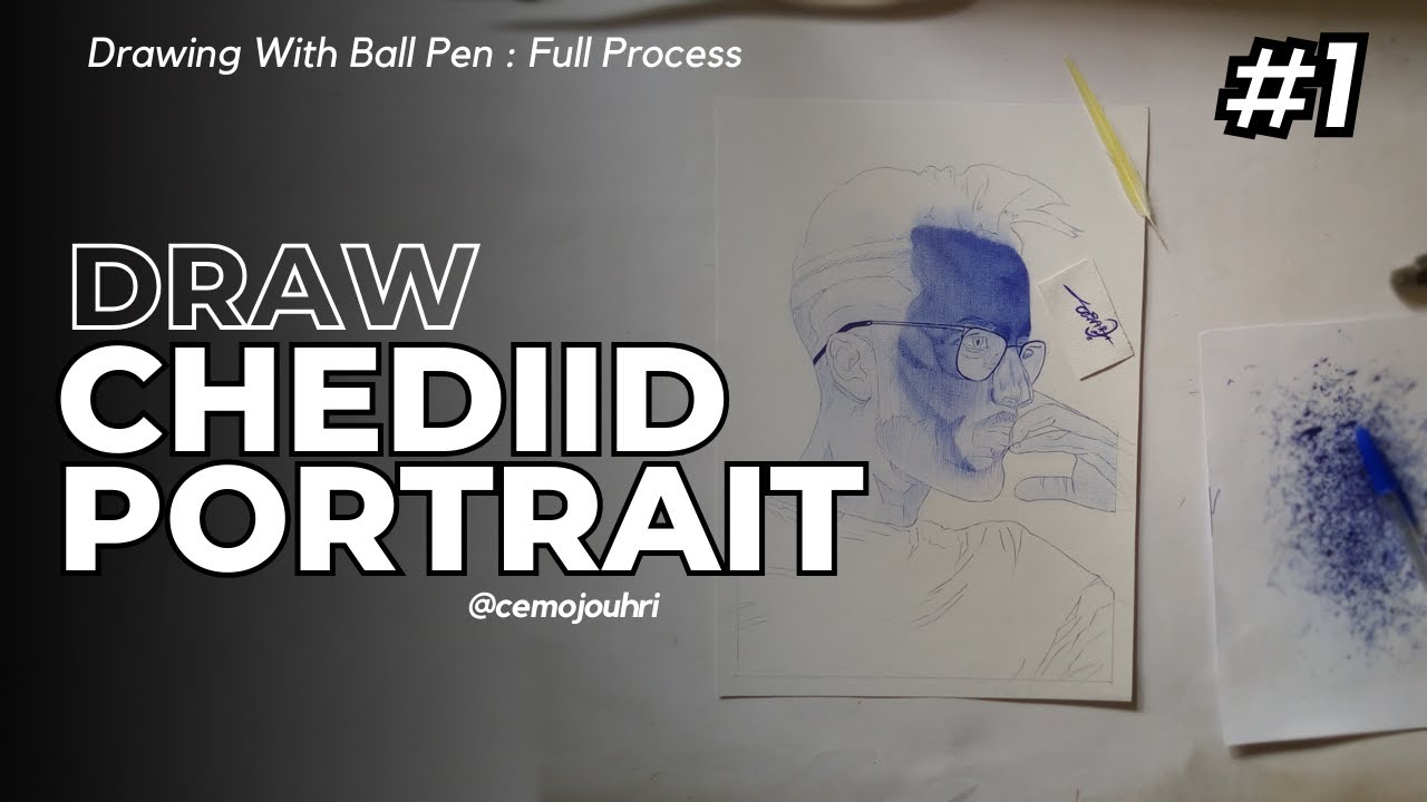 realistic face pen drawing tutorial EL VASTO [ #1 ] - YouTube