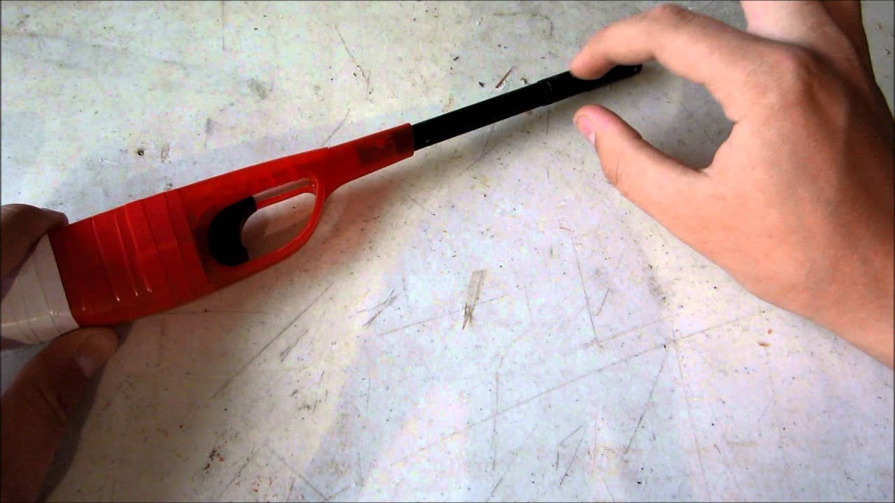 Mini Lighter Spud Gun - YouTube