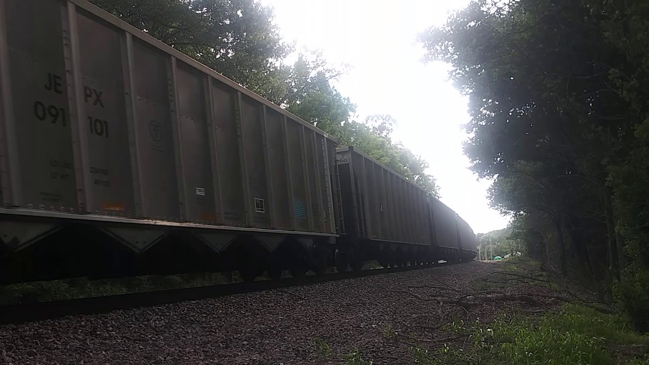 NS #8049 leads the Duke coal train headed eastbound with NS 4001 - YouTube