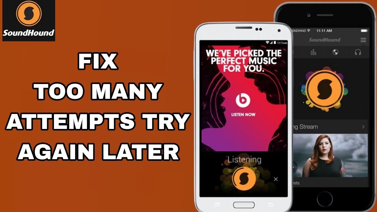 How To Fix And Solve Too Many Attempts Try Again Later On SoundHound ...