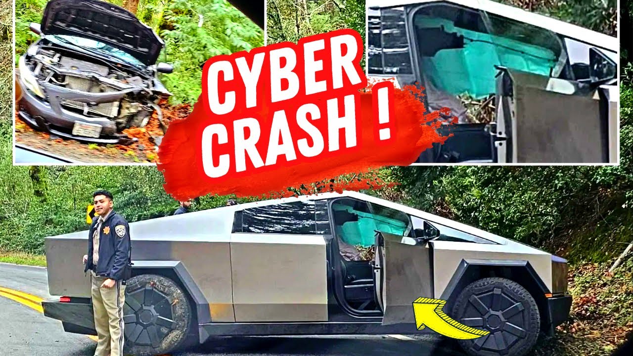 CHP confirms first Tesla Cybertruck crash - YouTube