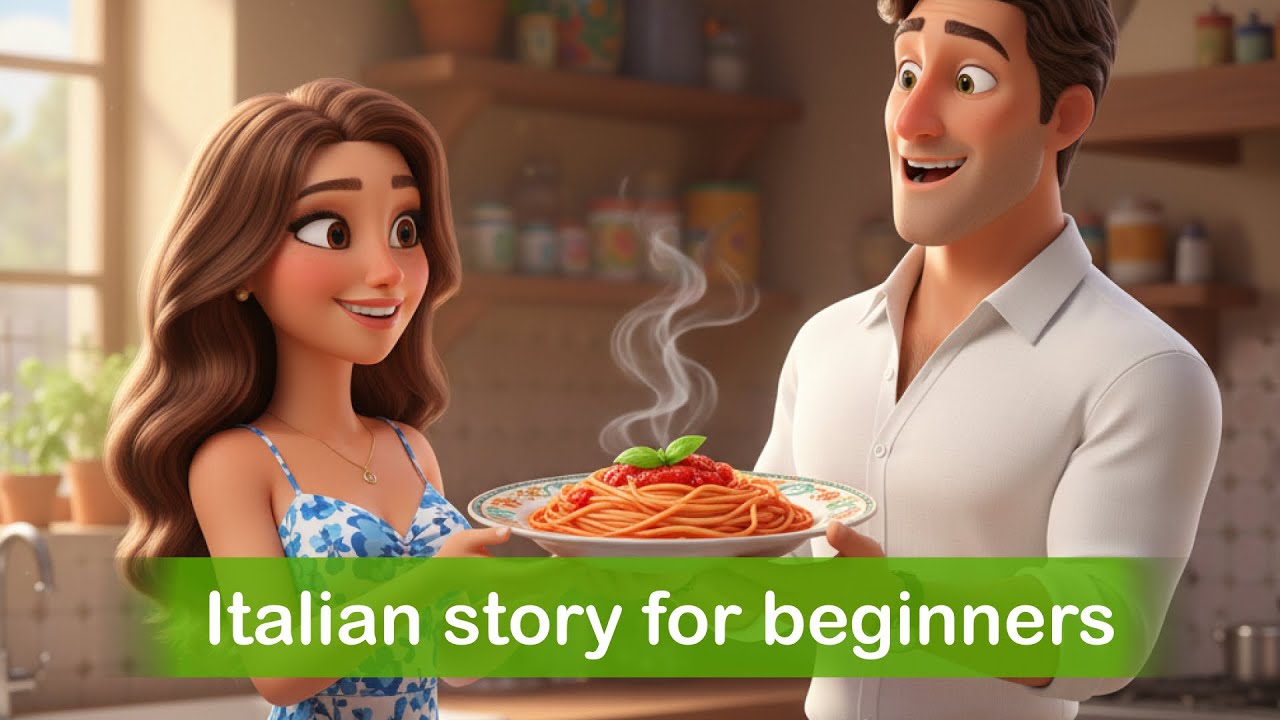 Learn Italian with a Story: What's for Dinner? 🍝 (Slow Italian Dialogue ...