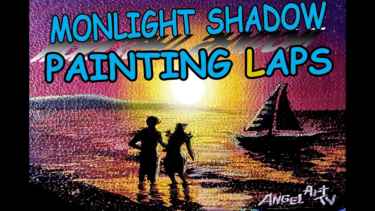 moonlight shadow time lapse painting - YouTube