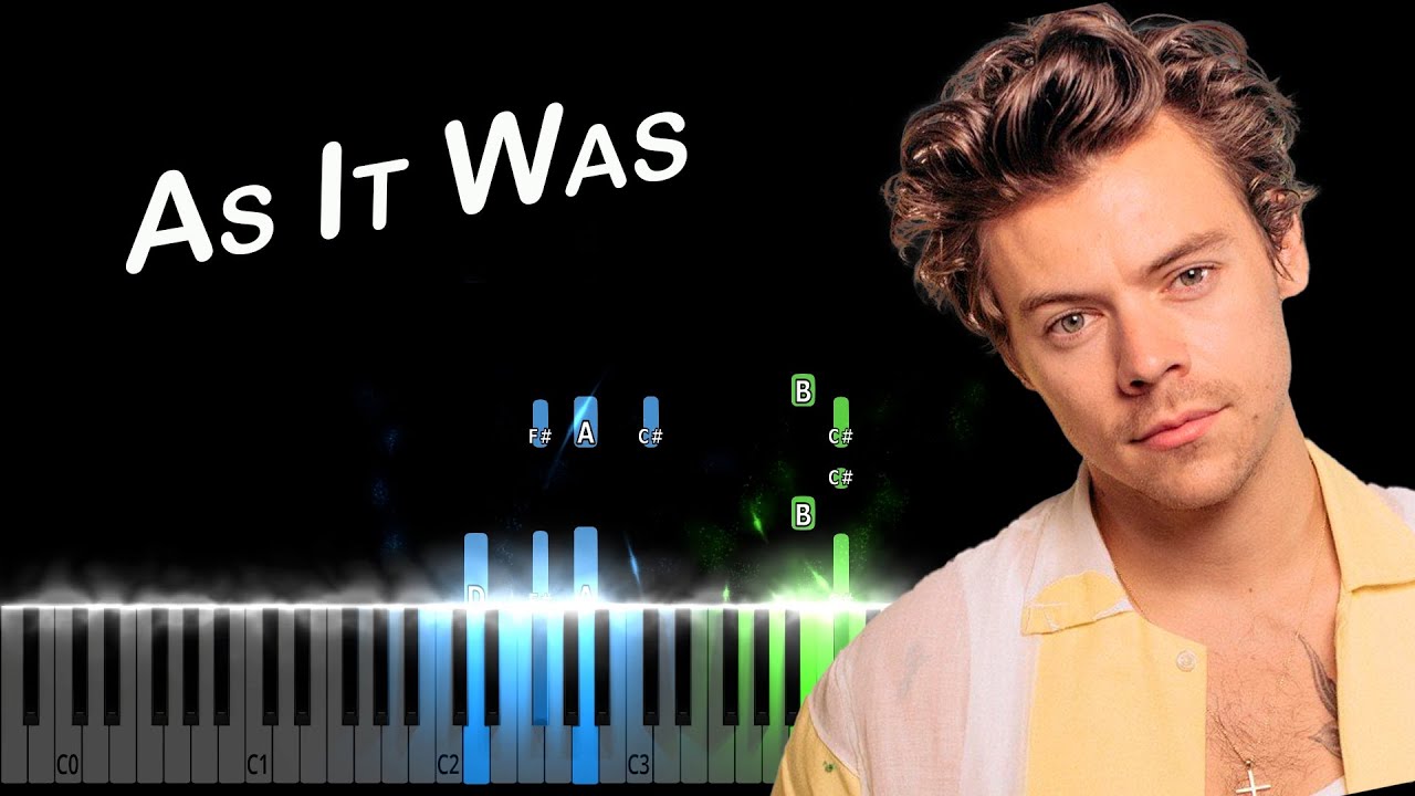 Harry Styles - As It Was Piano Tutorial - YouTube