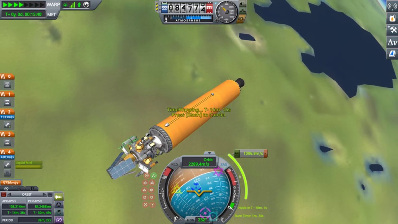 How to do a minmus landing the stylish way - YouTube