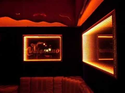 VIP booth with INFINITY Mirror has set on the wall and ceiling ...