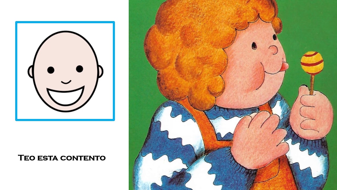 Cuento adaptado con pictogramas "Teo está contento" - YouTube