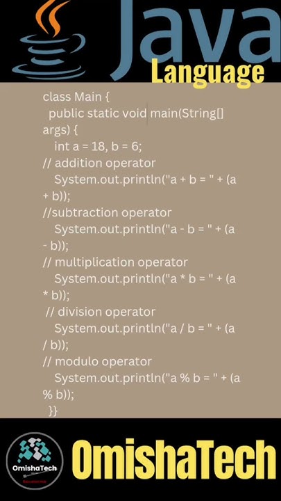 Java Arithmetic Operators Program Example Of Arithmetic Operators Shorts Viral Coding