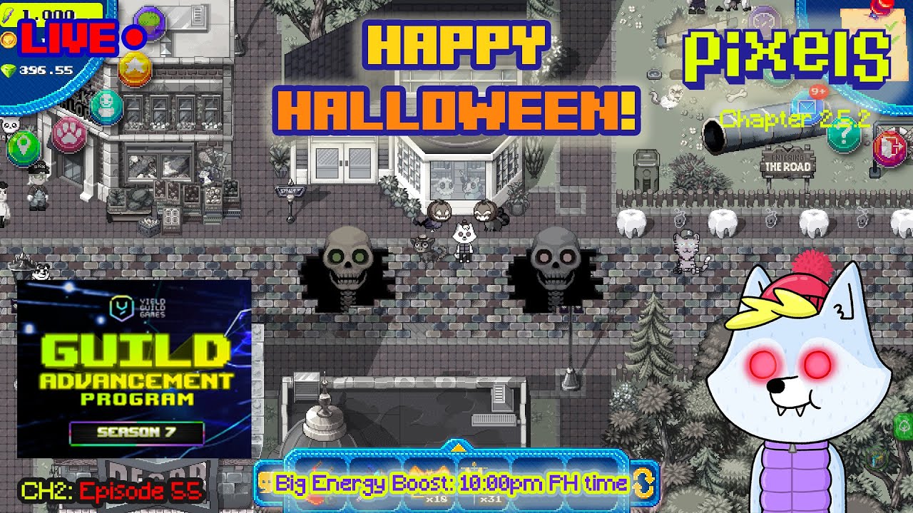 Live: Happy Halloween!| Big Energy Boost | Pixels - YouTube
