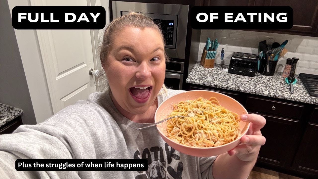 FULL DAY OF EATING/ back day/ when life happens talk - YouTube