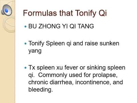 Lecture on Tonify Qi Formulas - YouTube