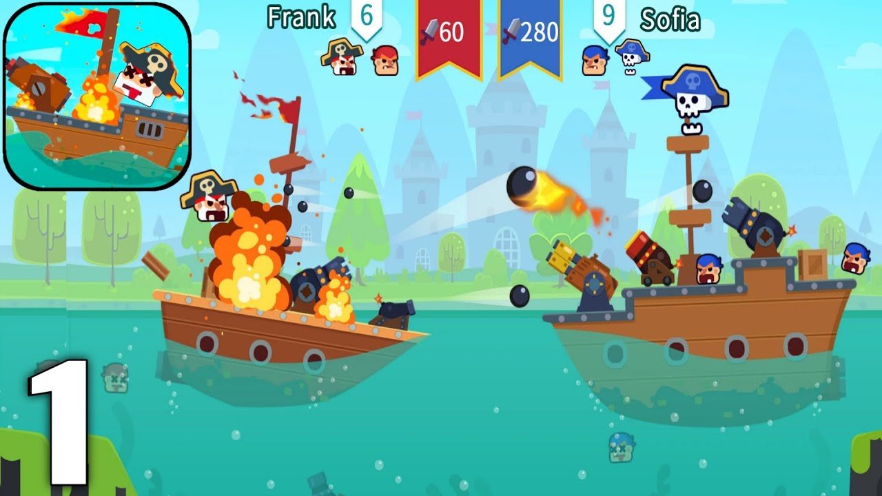 Pirates Duel - Gameplay Walkthrough Part 1 All Levels (Android & iOS ...