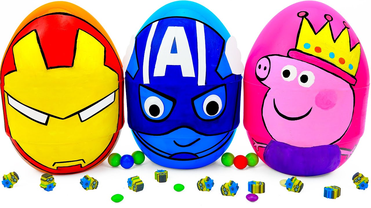 Satisfying Video l Unboxing Kinder Surprise Colorful With Peppa Pig ...