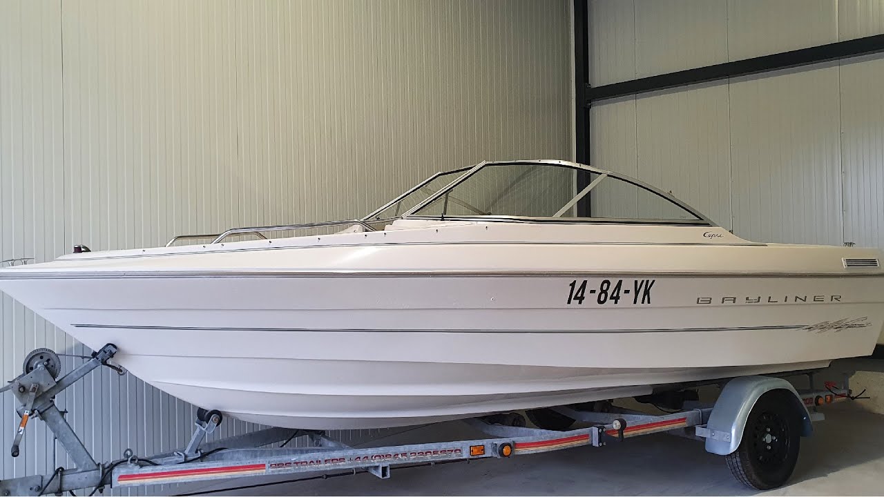 Bayliner 1950 Capri 1999 SPEEDBOOT BOWRIDER #speedboat #boat - YouTube