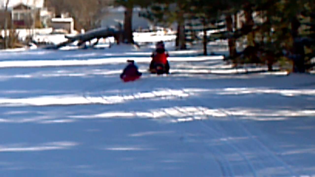 KITTY CAT PULLING SLED - YouTube