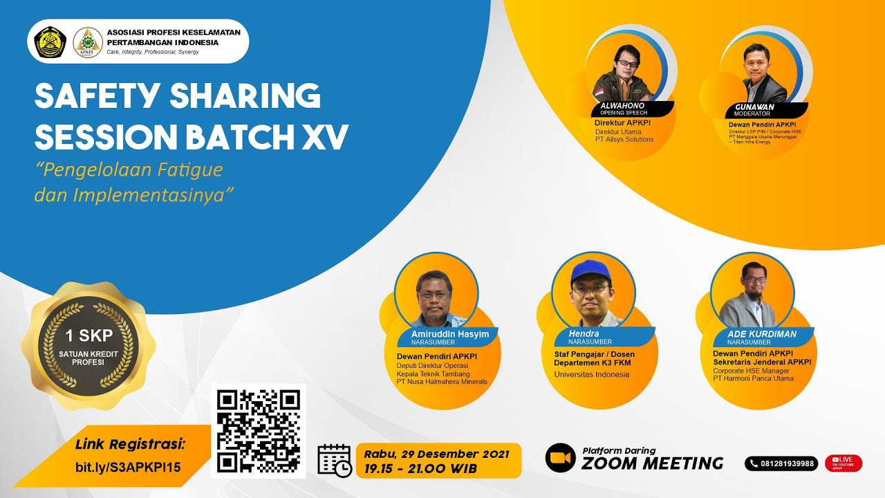 SAFETY SAFETY SHARING SESSION BATCH XV "Pengelolaan Fatigue dan ...