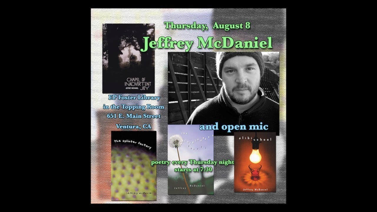 Jeffrey McDaniel - EP Foster Library - YouTube